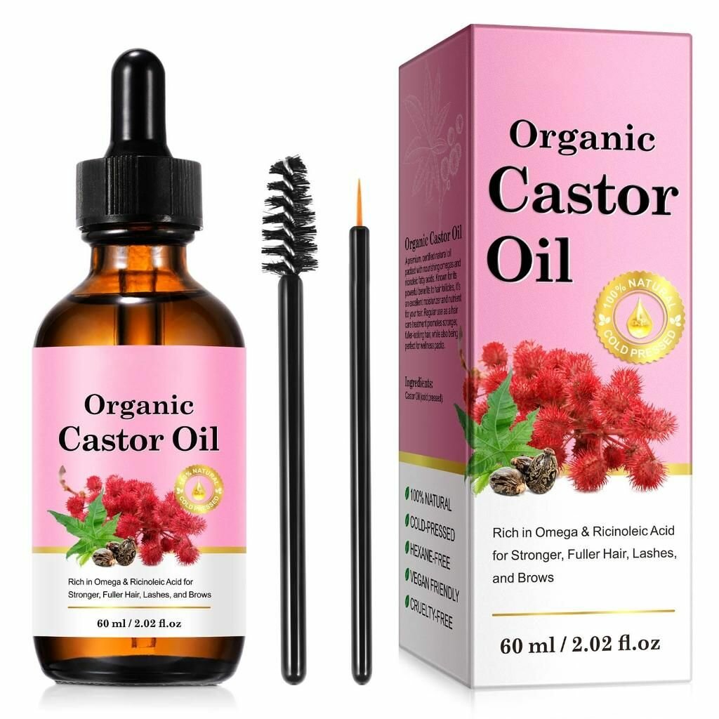 Касторовое масло для волос и ресниц