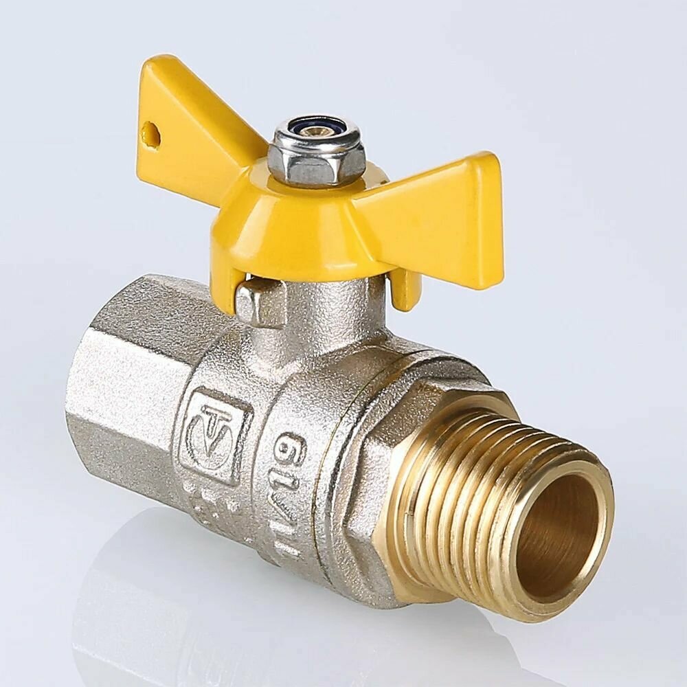 Кран шаровой газовый 1/2' ВН бабочка VALGAS