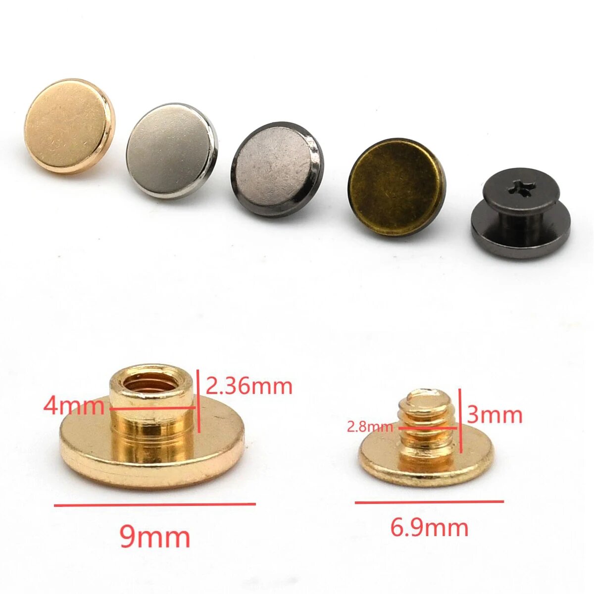 Металлические винты Chicago 10 шт, длинные ранцы для фотоальбома, календаря, меню, кожаного ремня, бумажника, застежки