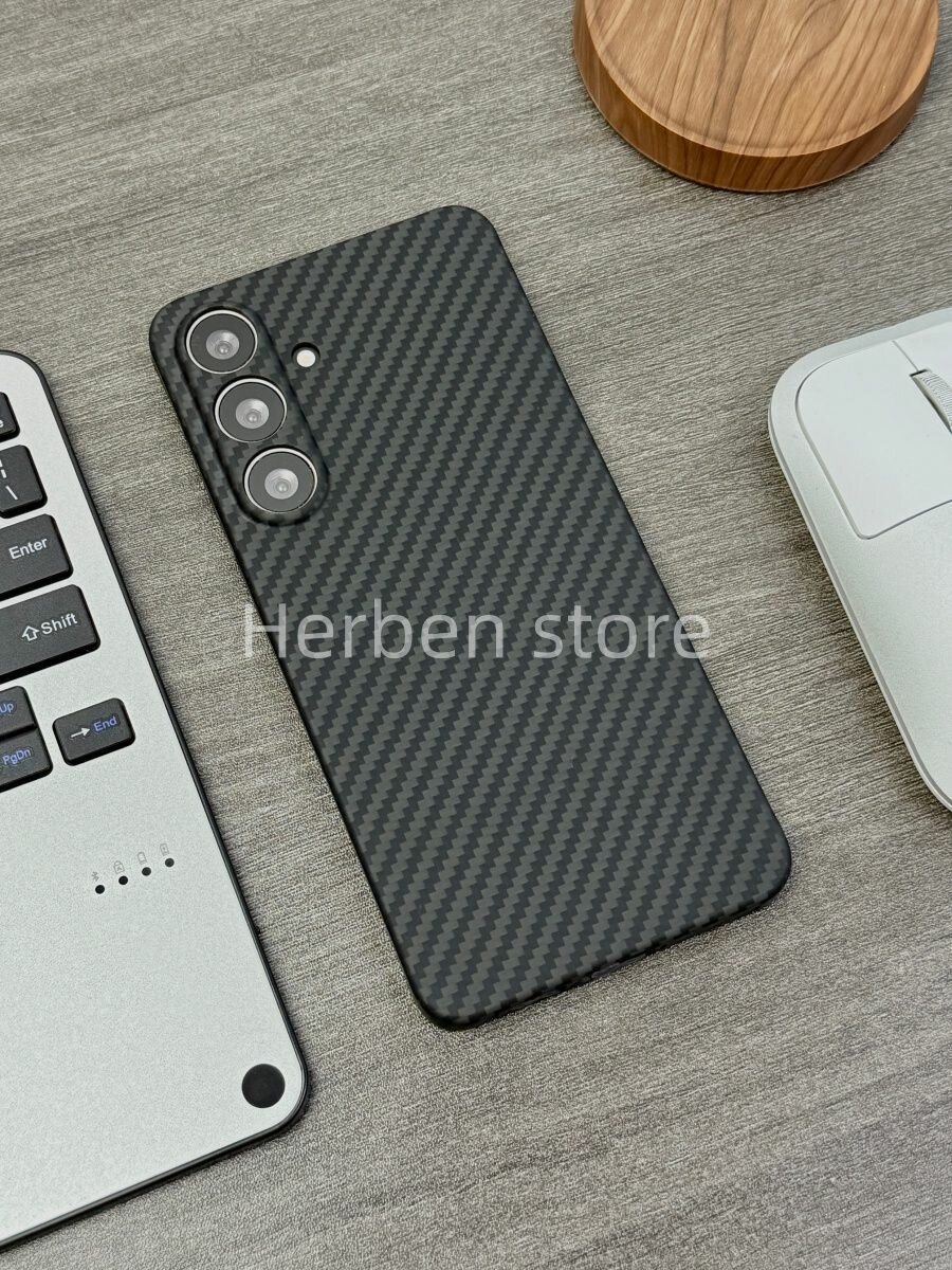 Магнитный тонкий кевларовый чехол для Samsung Galaxy S25 FE, чехол из кевлара, премиум, минималистичный, антискользящий