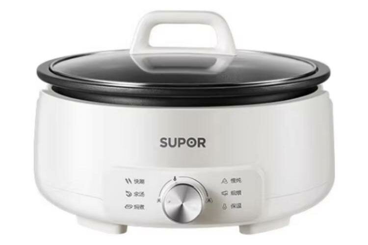 Электрическая фондюшница SUPOR белая, 13494813, мощность 1200 Вт, для приготовления фондю, подходит для 6 человек