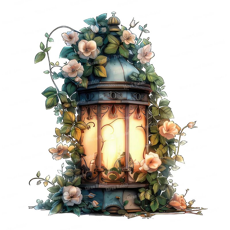 Threeratels Q33 Ретро пасторальный стиль мультяшные наклейки на мебель, наклейки на кухонный холодильник