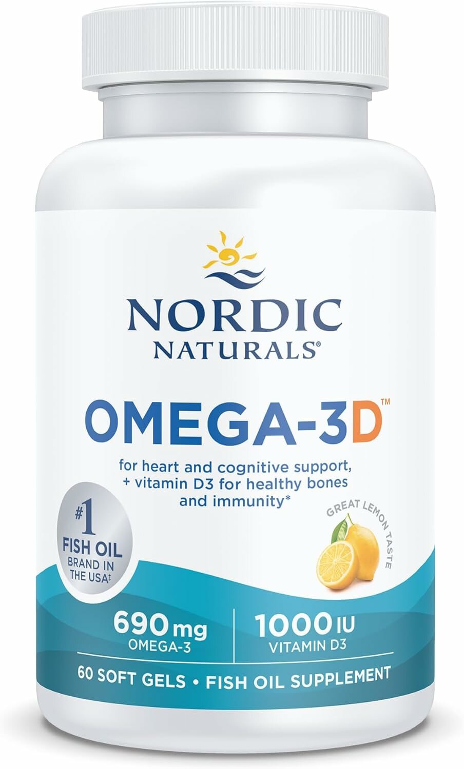 Nordic Naturals Omega-3D 60 soft gels (омега 3)