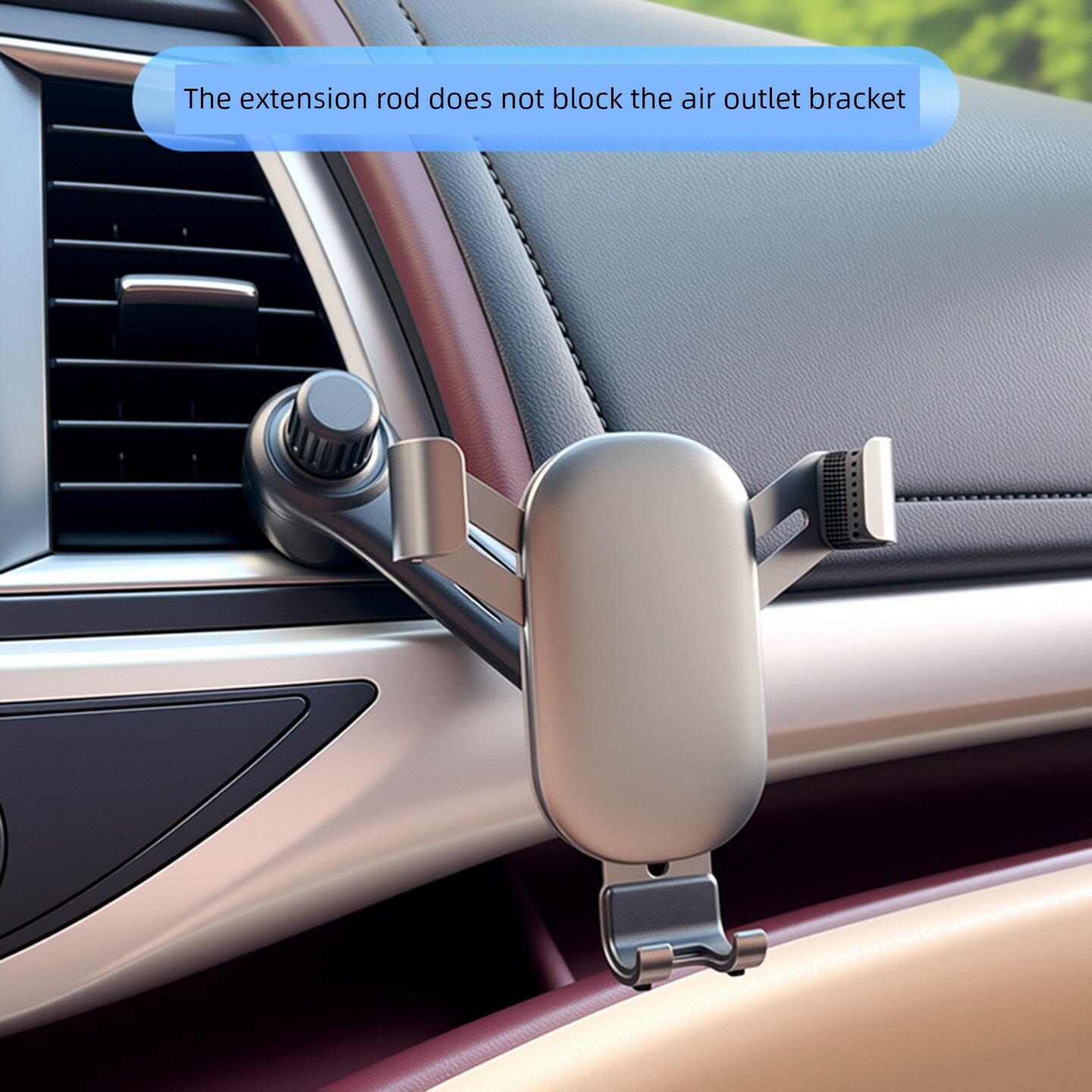 Металлический автомобильный держатель для телефона, новая модель 2025 года, для крепления в воздуховод автомобиля,