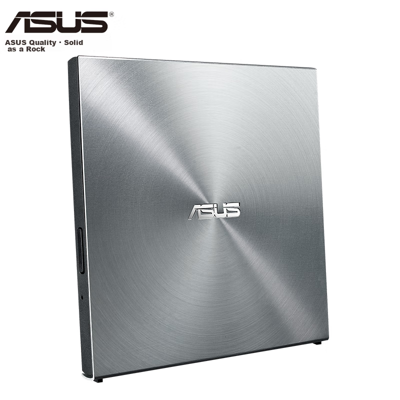 ASUS 8x Speed USB2.0 External DVD Burner, Portable Optical Drive, Silver (Compatible with Apple Systems/SDRW-08U5S
