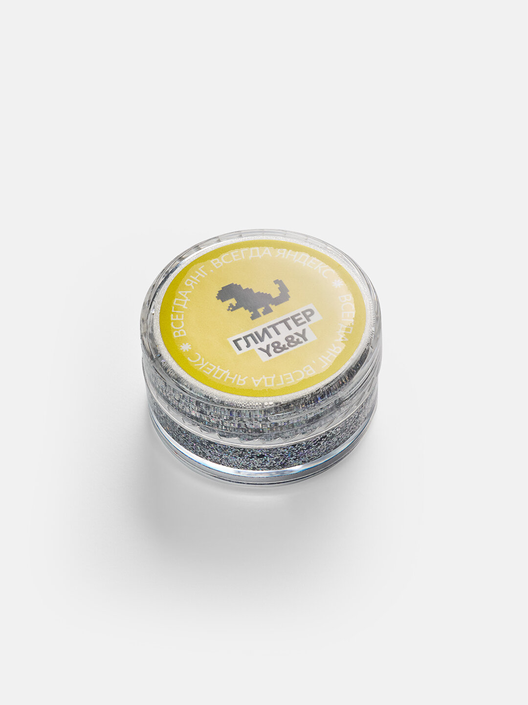 Глиттер Y&&Y Shine, с блёстками и голографическими Дино, гелевый, 5 мл