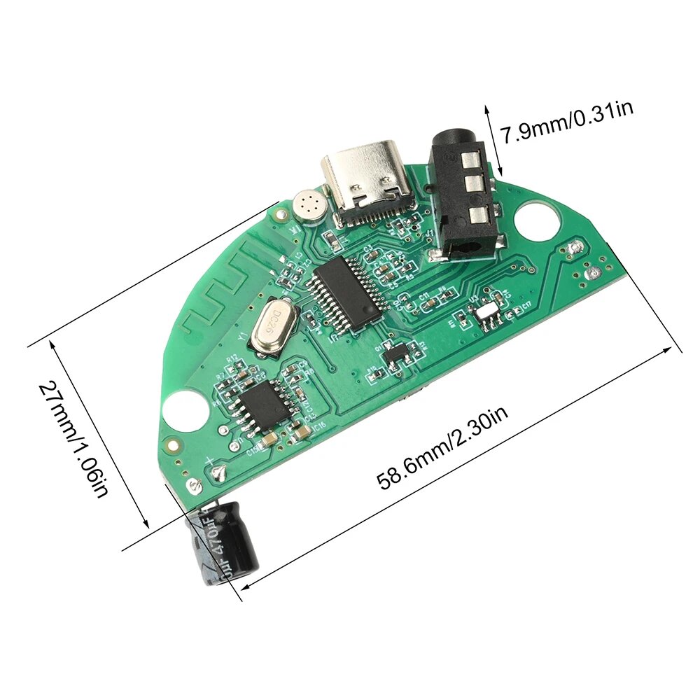 3,7 В Bluetooth-совместимый модуль аудио платы 3D HIFI плата усилителя DIY электронный комплект модуль интерфейс Type-c
