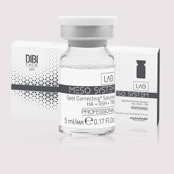 DIBI Milano MESO SYSTEM LAB Концентрат для коррекции пигментации с гиалуроновой кислотой, глутатионом и транексамовой кислотой