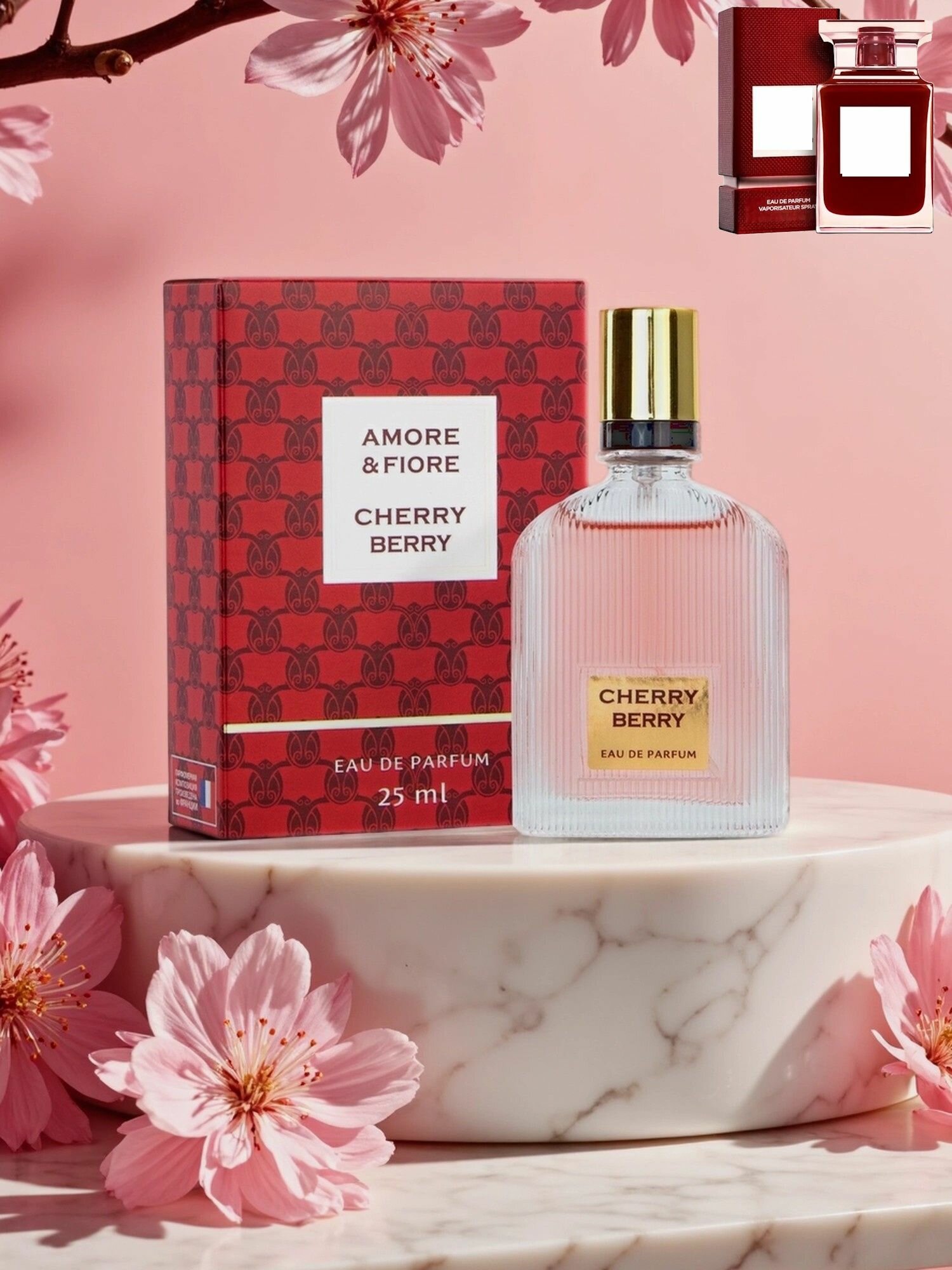 Delta parfum (Iren Adler). Туалетная вода женская Amore&Fiore Cherry Berry, 25мл.