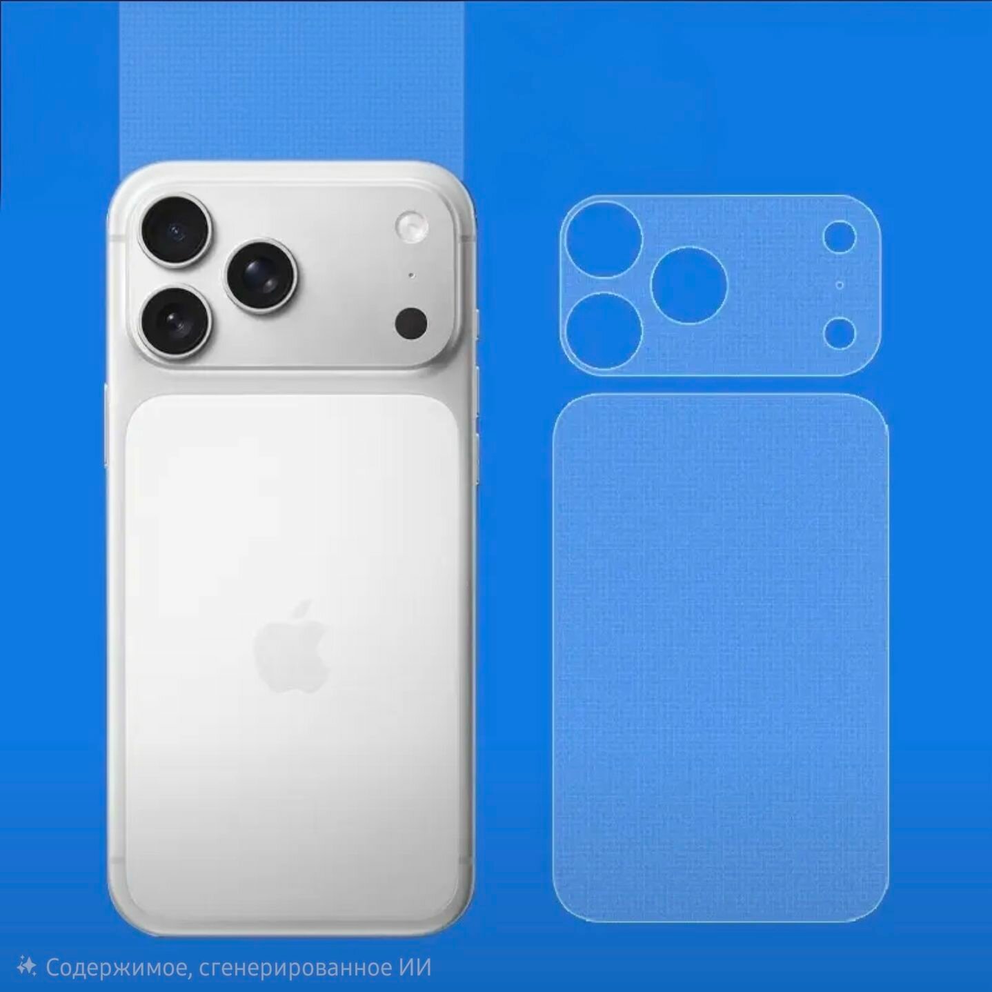 Пленка гидрогелевая для корпуса iPhone 17 Pro Max , матовая , с закрытием камеры