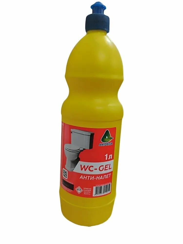 Чистящее средство WC-Gel, кислотное, для чистки унитазов, фаянсовых изделий, кафеля, 1 л