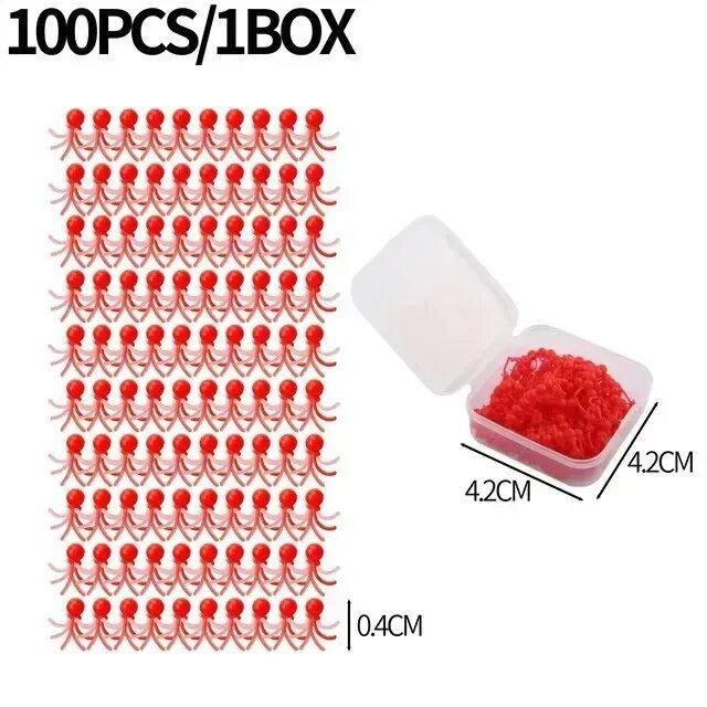 Мягкие бусины для рыбалки, 100pcs, Цвет: 100pcs