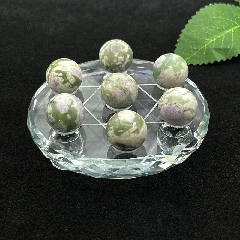 Семизвездочный шар Auspicious jade, хрустальный поднос