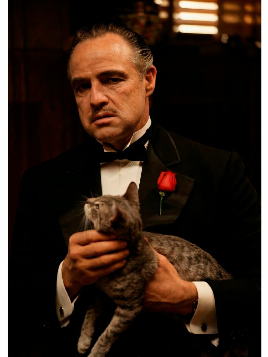 Постер "Дон Корлеоне". Крестный отец. А3 (297*420) мм. Ламинация