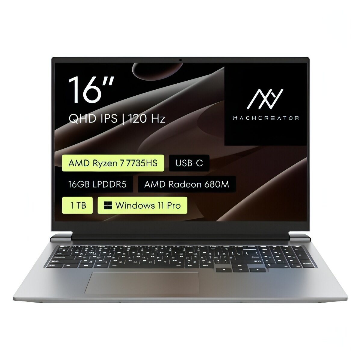 Ноутбук Machcreator Vision L16 SE/16"/Ryzen 7 7735HS/16/1Tb/Win11