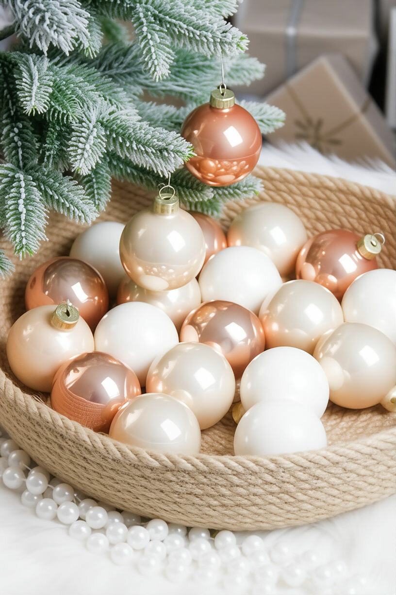 Набор стеклянных шаров Коллекция сливочный зефир, эмалевые и глянцевые, 60 мм, 20 шт, Winter Deco 142275