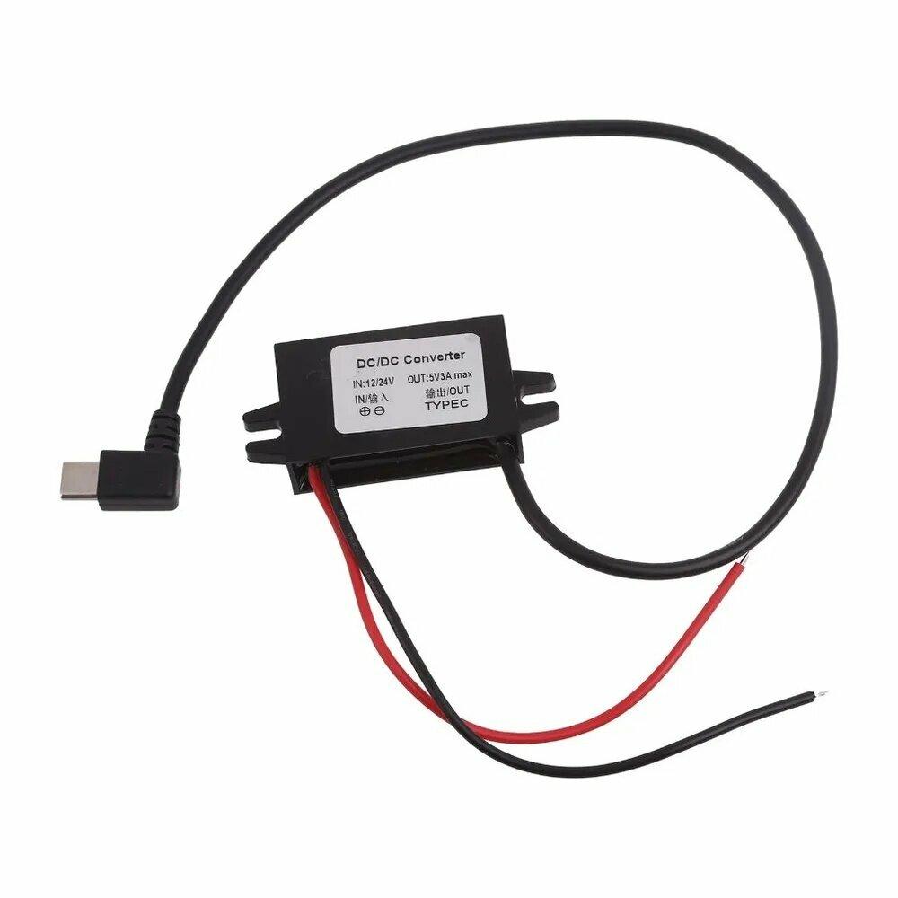 Понижающий преобразователь 12V в 5V 3A Type-C, - локоть