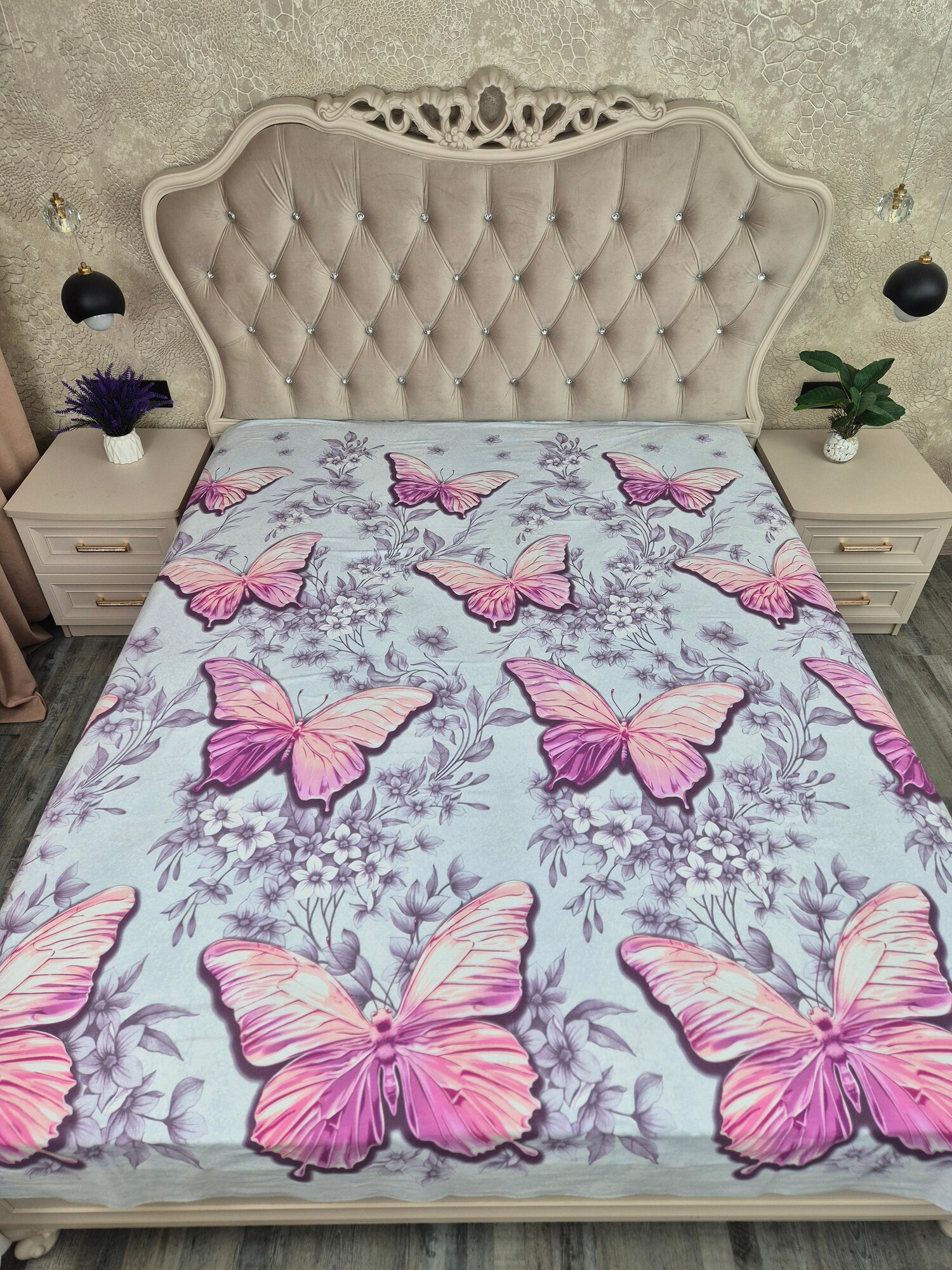 Простыня Бязь класическая Евро 220\240см Хлопок 100% производство Иваново плотность 120 гр/м2