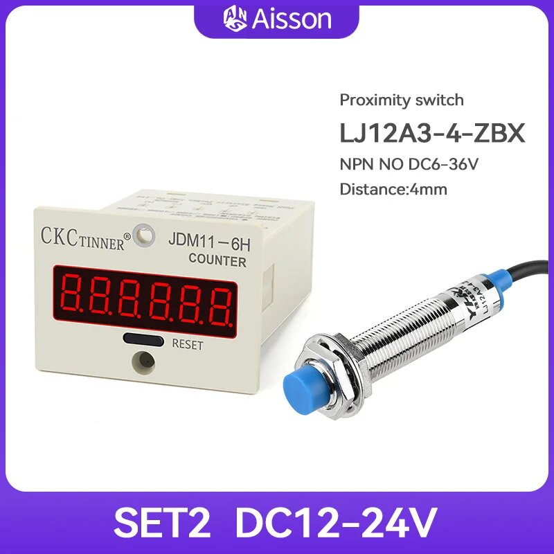 Счетчик электронный JDM11-6H CKCTINNER, SET2 DC12-24V