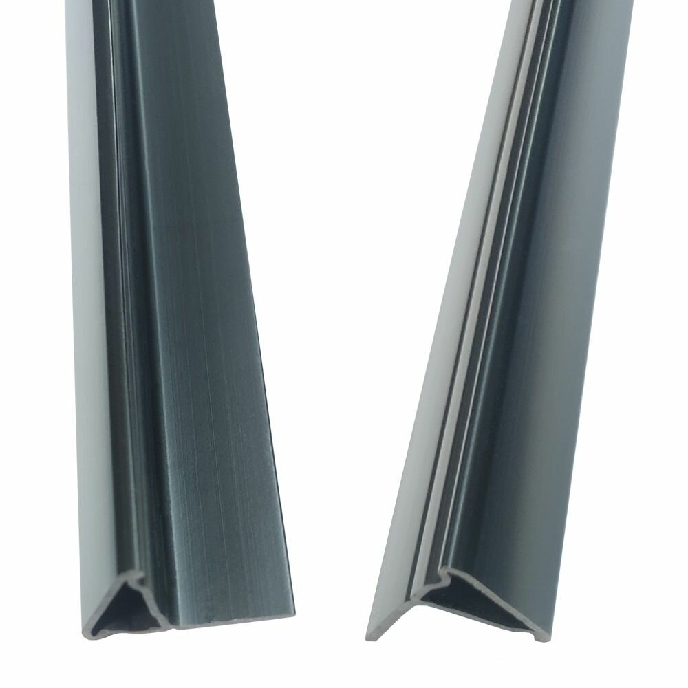 Плинтус ALTASAN 2ПП180Ч, пластик, влагостойкий, чёрный, 180см, 2шт