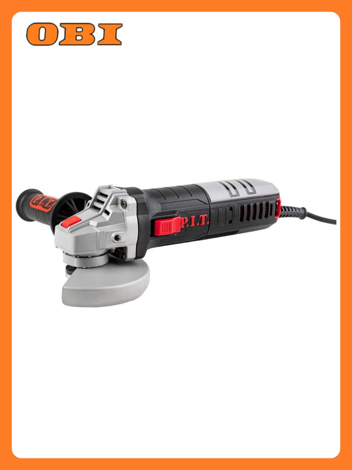 Шлифмашина P.I.T. PWS125-C5, 1000 Вт, 11000 об/мин, диаметр диска 125 мм