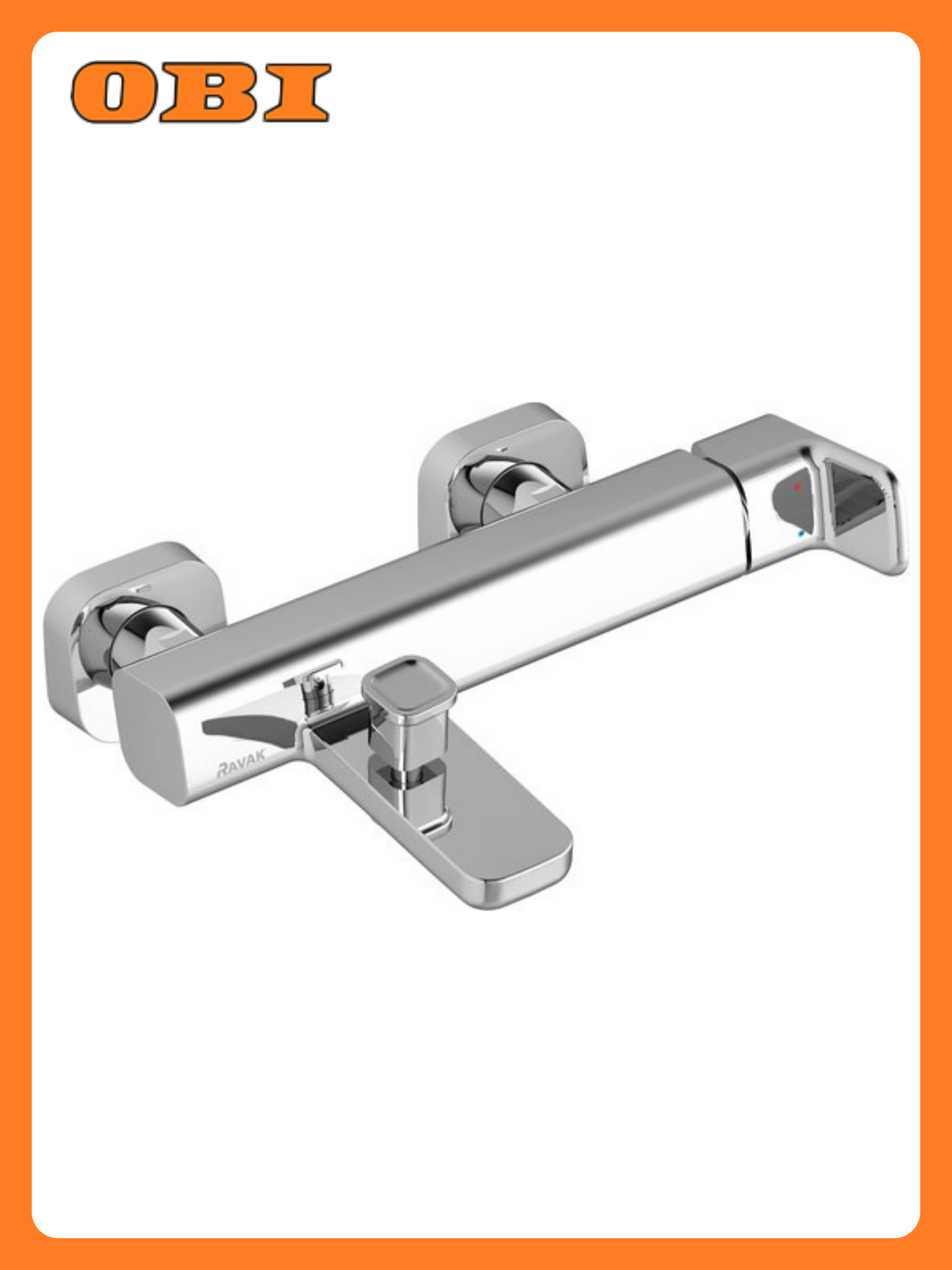 Смеситель для ванны RAVAK "10°TD", латунь, хром, S-образные эксцентрики