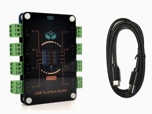 Модуль расширения USB-TTL CH348 8-way RS-485