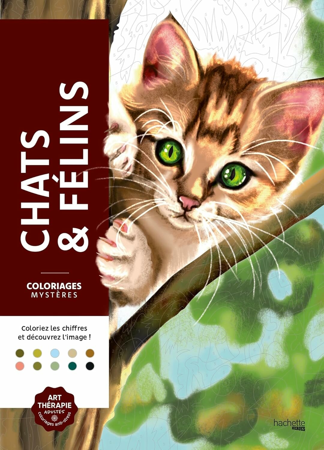 Раскраска по номерам Coloriages mysteres - Chats et flins/Кошки и фелины, мягкая обложка 128 стр. - 2017312746