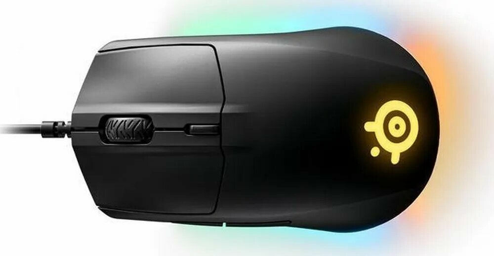 SteelSeries Игровая мышь проводная, черный, бежевый