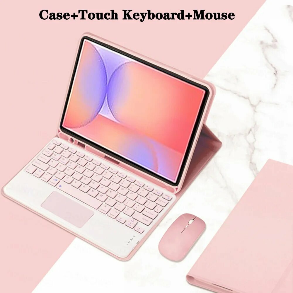 Чехол для планшета Samsung Galaxy Tab S10 Lite 5G 10.9 дюйма, русская клавиатура(Model: SM-X400/X406B)