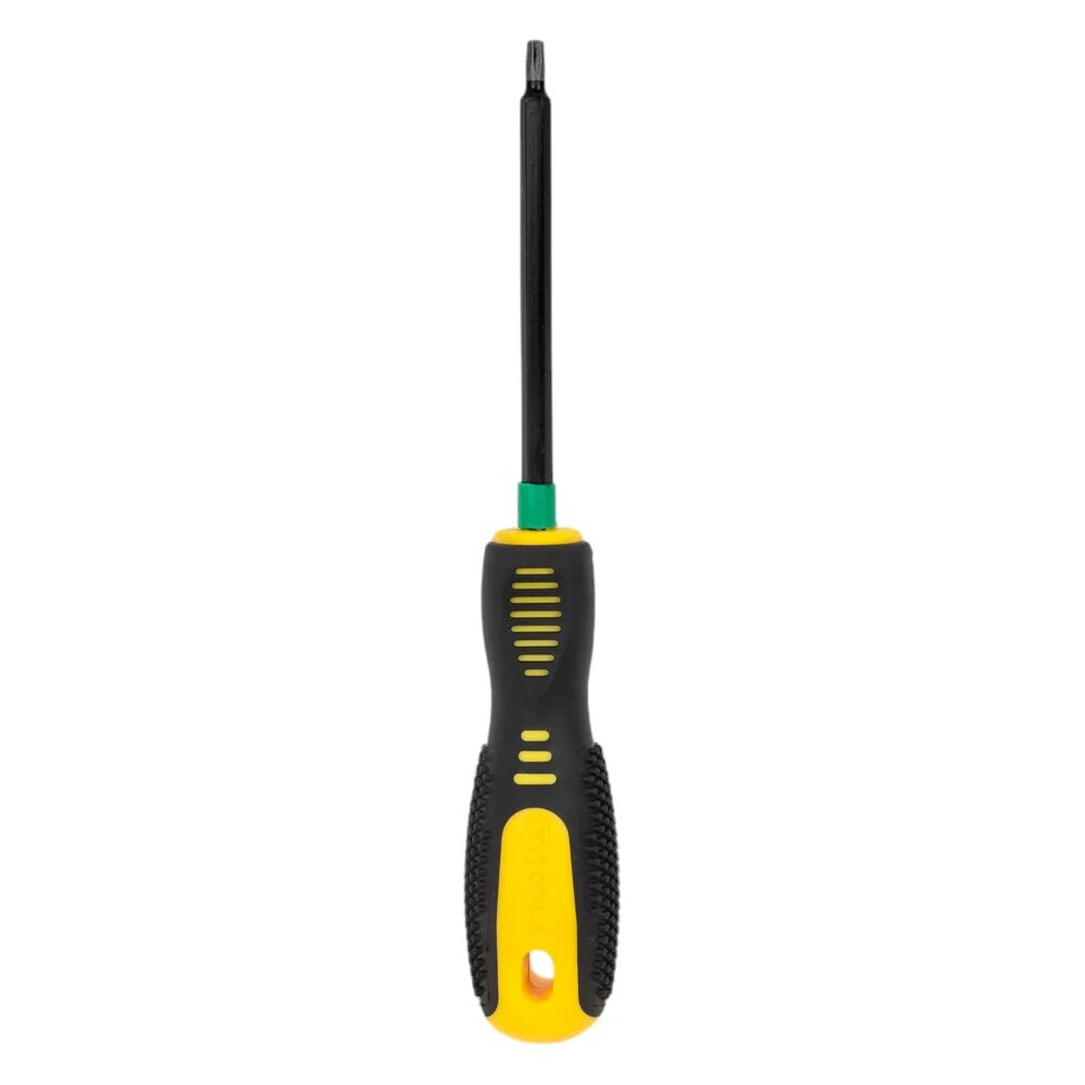 Отвертка Torx TOPEX 39D844 из хромованадиевой стали, прямая рукоять, магнитный наконечник, бытовой инструмент — фото 1