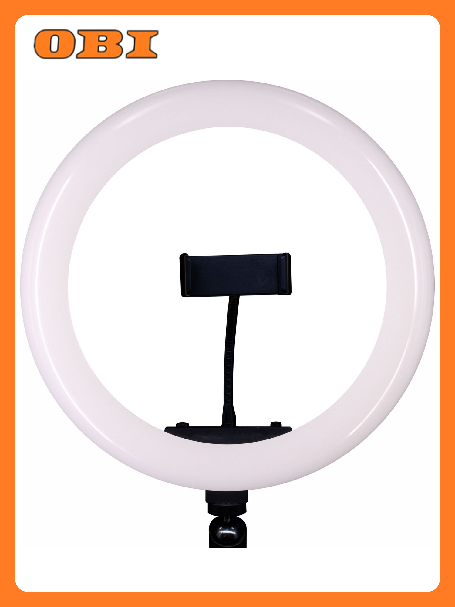 Кольцевая лампа Leek LE061401-0022, светодиодная, 15Вт, регулировка яркости, черная