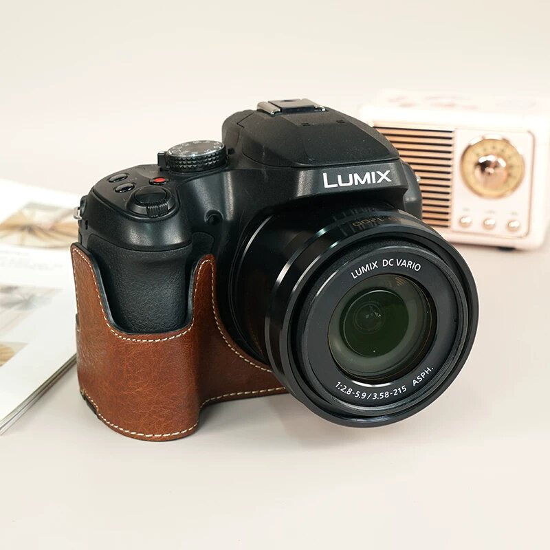 Naiying подходит для ретро-сумки для камеры Panasonic G100K FZ80/FZ85 с узором личи, основание g100K, плечевой ремень,