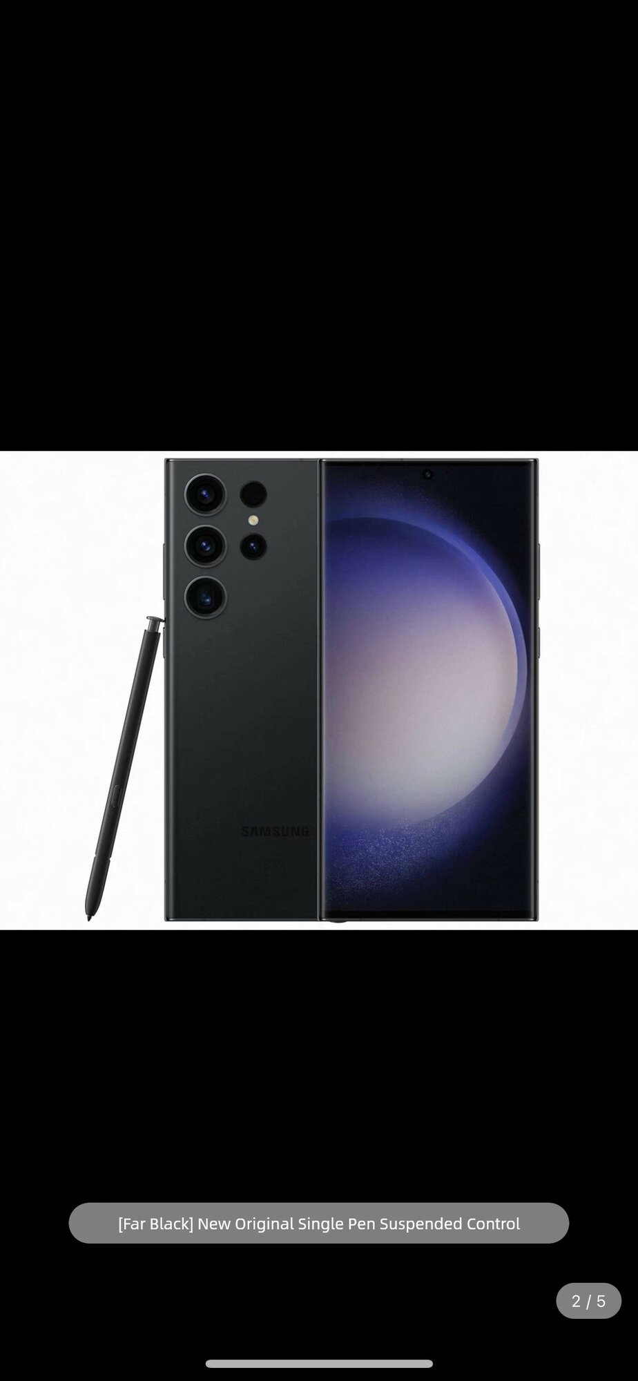 Samsung S23 Ultra S Pen Bluetooth Stylus с функцией подвеса, глубокий черный цвет, оригинальный для сенсорного экрана