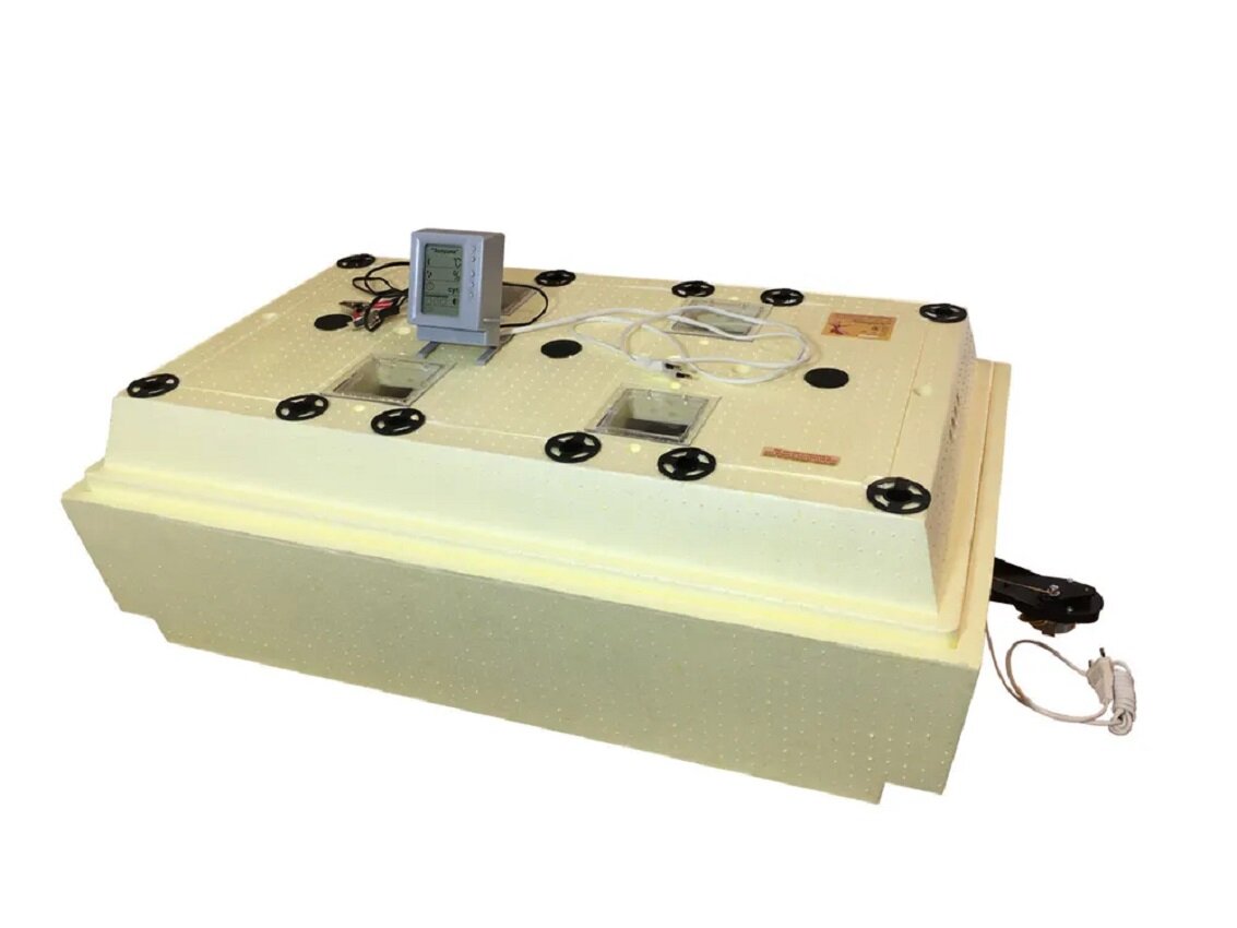 Автоматический инкубатор Золушка 2020 с вентиляторами, 98 яиц 220/12В ЖК дисплей