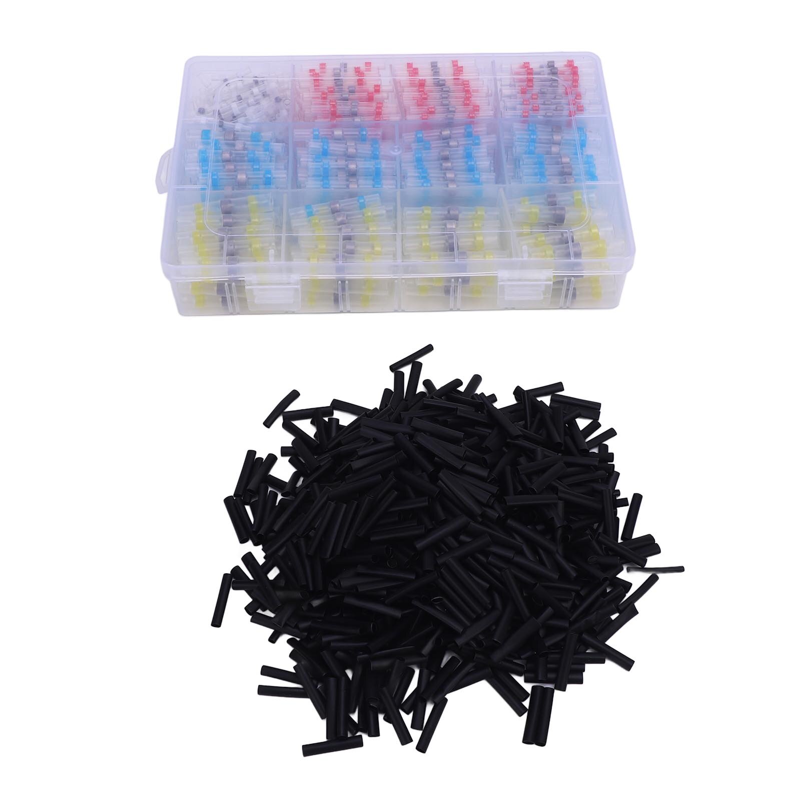 Термоусадочный разъем для пайки, гидроизоляционный электрический самопайочный разъем для стыкового провода для морской автомобильной лодки, грузовика, 800 шт.