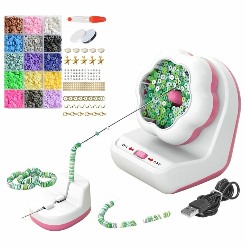 Универсальный автоматический набор нанизчиков для бусин. Удобная машина нанизывания бисера любителей ювелирных изделий.