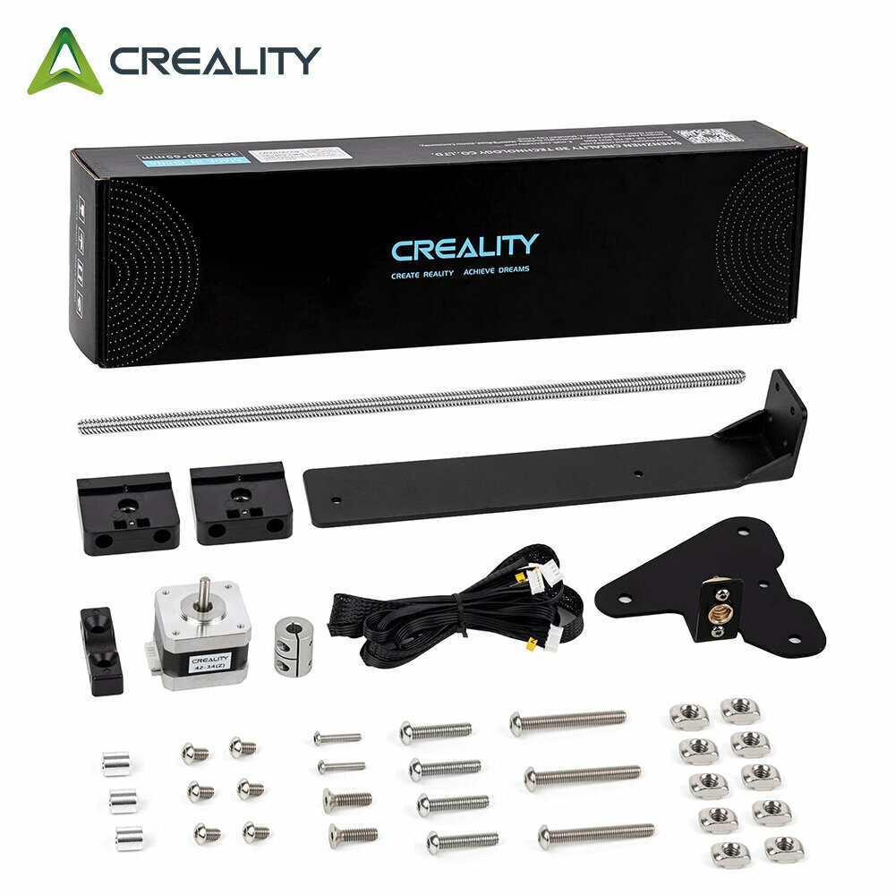 Комплект обновления 3D-принтера Creality Ender 3 с двойной осью Z с ходовым винтом, металлическим держателем блока питания и шаговым двигателем, комплект обновления 3D-принтера с двумя винтовыми стержнями для Ender 3, Ender 3 Pro, Ender 3 V2
