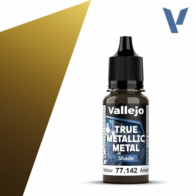 Краска акриловая Vallejo True Metallic Metal Shade Radiant Yellow 77.142