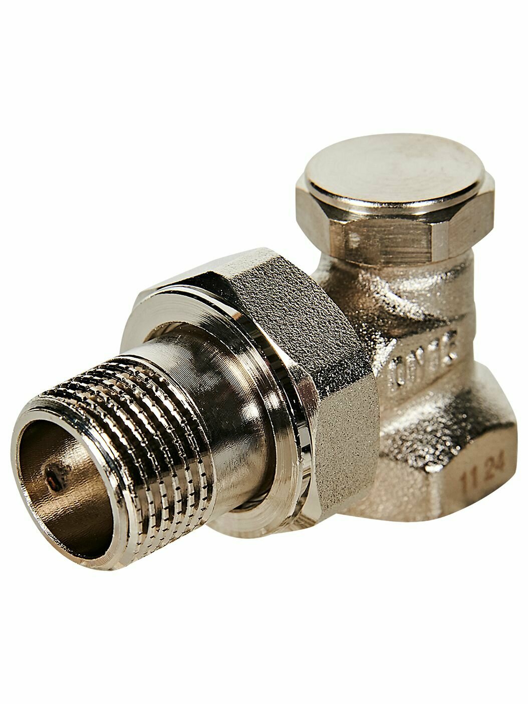 Клапан запорно-балансировочный ROMMER 1/2", угловой (RVL-0002-100015)