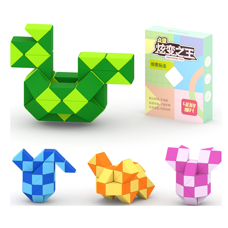 Магическая линейка Diansheng, 24, 36, 48, 60, 72 секций, разноцветная серия, в коробке, универсальная,