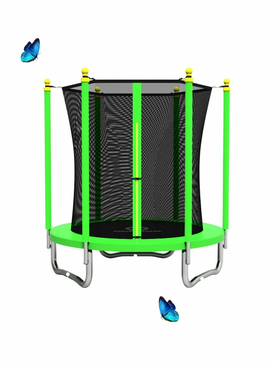 Батут детский каркасный JUMPY JUMP J4RBKHU0PO с защитной сеткой, диаметр 183 см