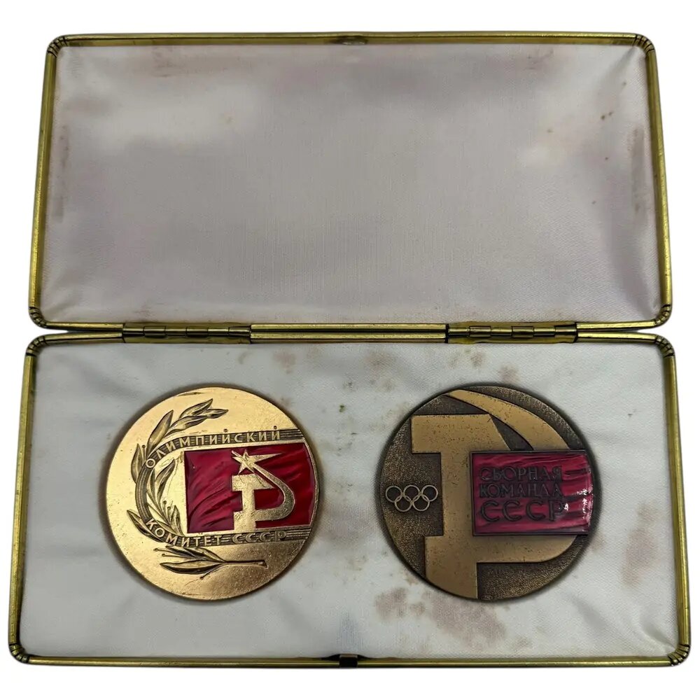 СССР, комплект настольных медалей "Сборная олимпийская команда" СССР 1976 г.