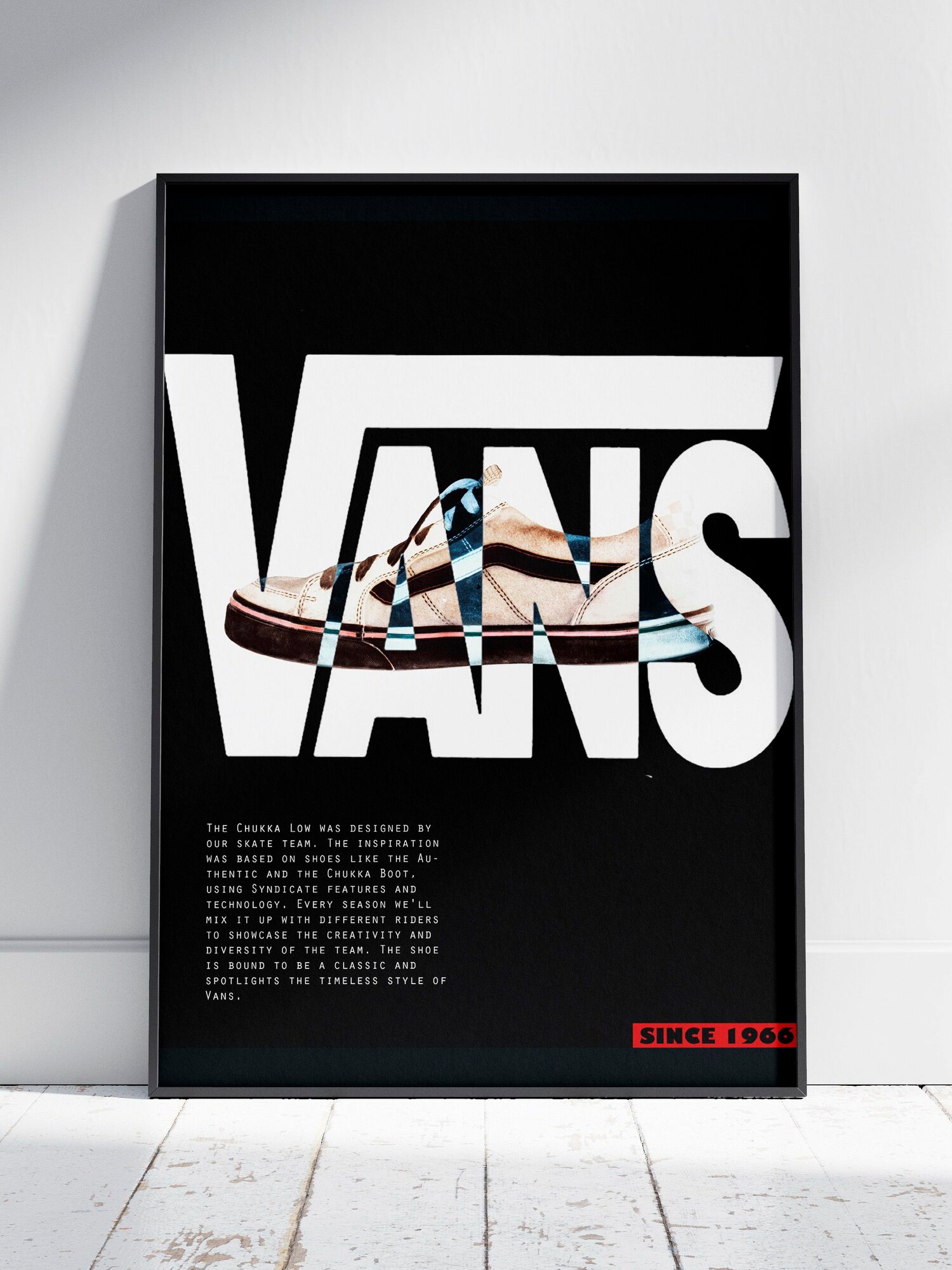 Плакат на стену для интерьера Бренды (Ванс - Vans 1) - Постер по моде и одежде формата A4 (21x30 см)