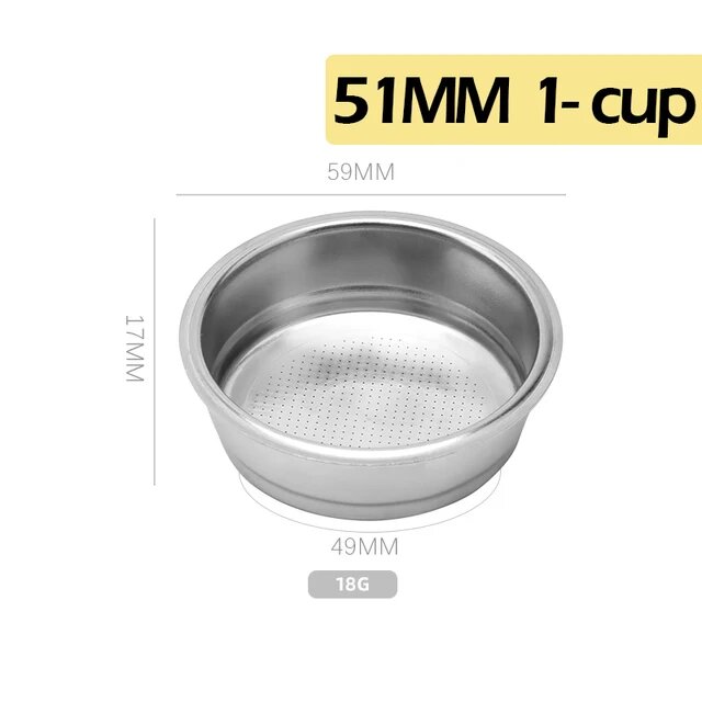 Фильтр-корзина 51 мм ALIKISSCAFE для Delonghi 51MM 1-cup