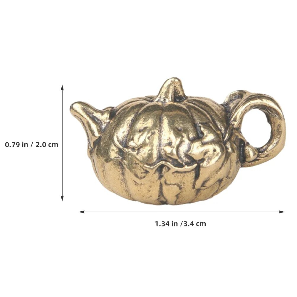Мини-чайник, латунный декор, настольный чайник, украшение, уникальный дизайн, долговечный, прочный, мини-чайник, маленький латунный чайник