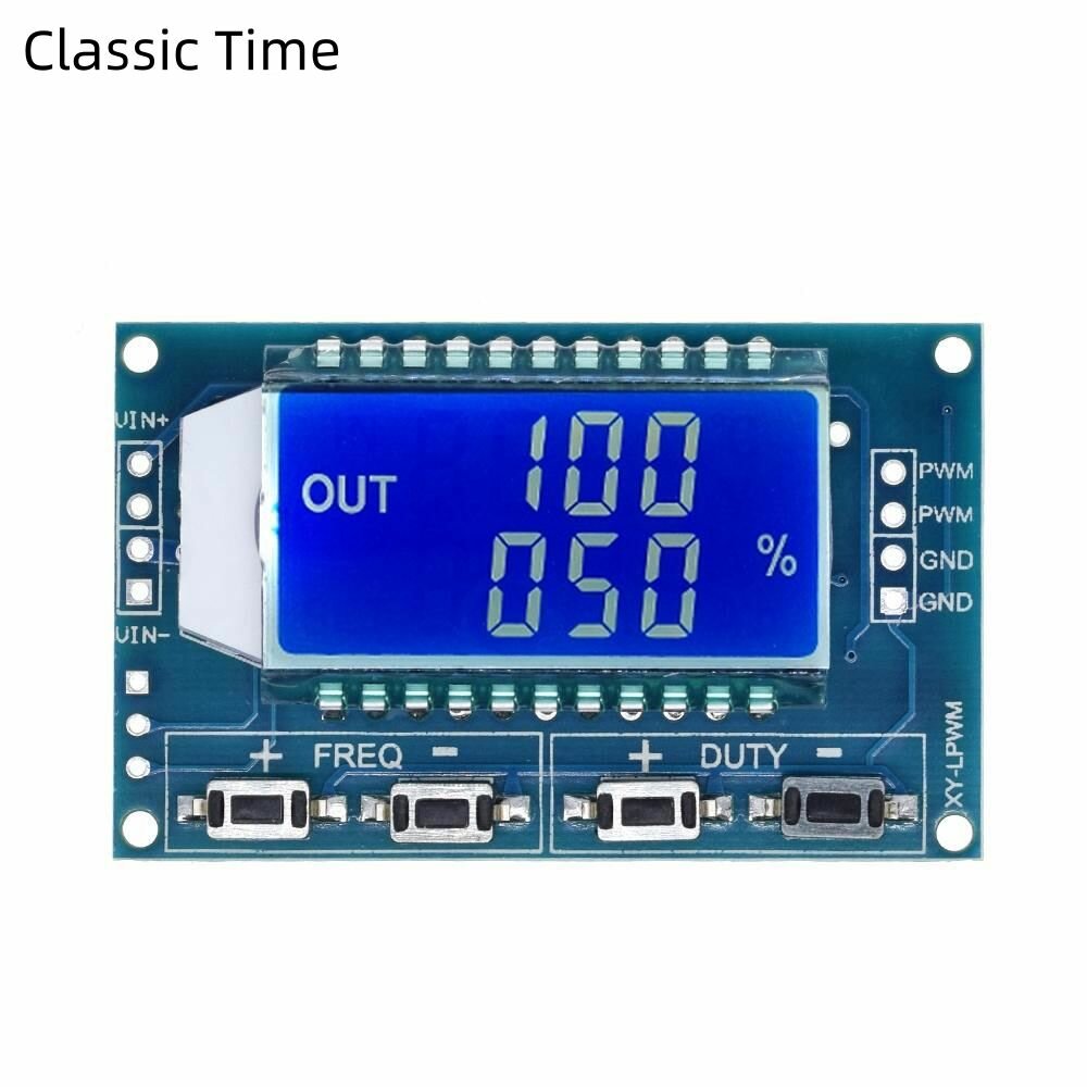 XY-LPWM Генератор сигналов 1 Гц-150 кГц Модуль платы PWM с регулируемой частотой импульсов и рабочим циклом модуля ЖК-дисплея 3,3 В-30 В