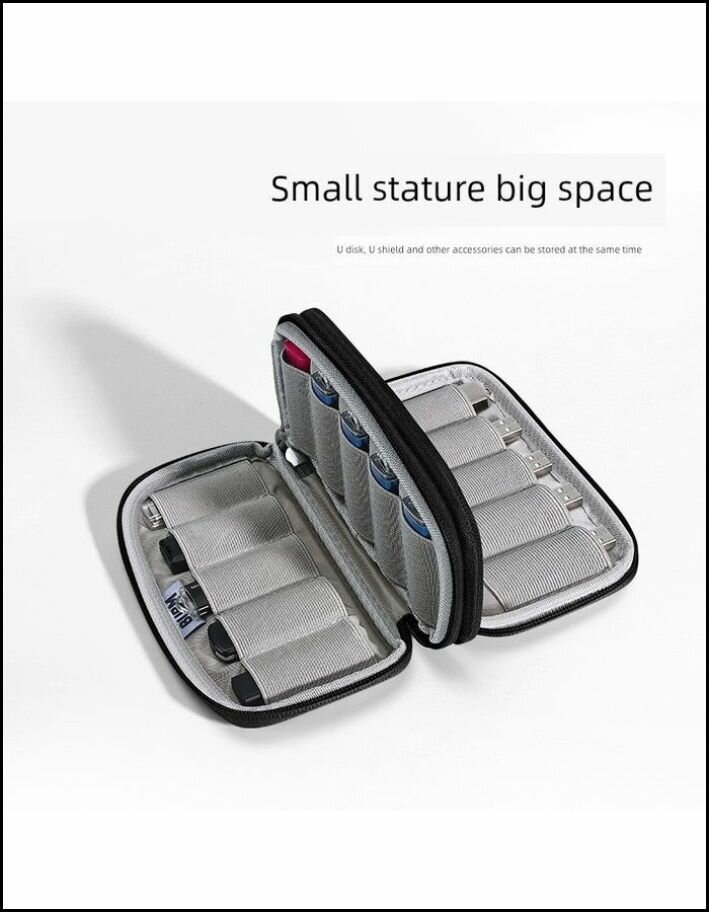 Эксклюзивный контейнер для 20 флешек черный