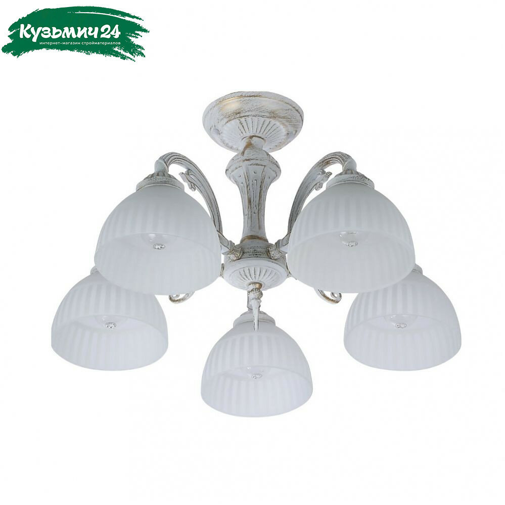 Люстра Reluce 74431-0.3-05, 5 ламп, E27, 200 Вт, стекло, до 10 кв. м