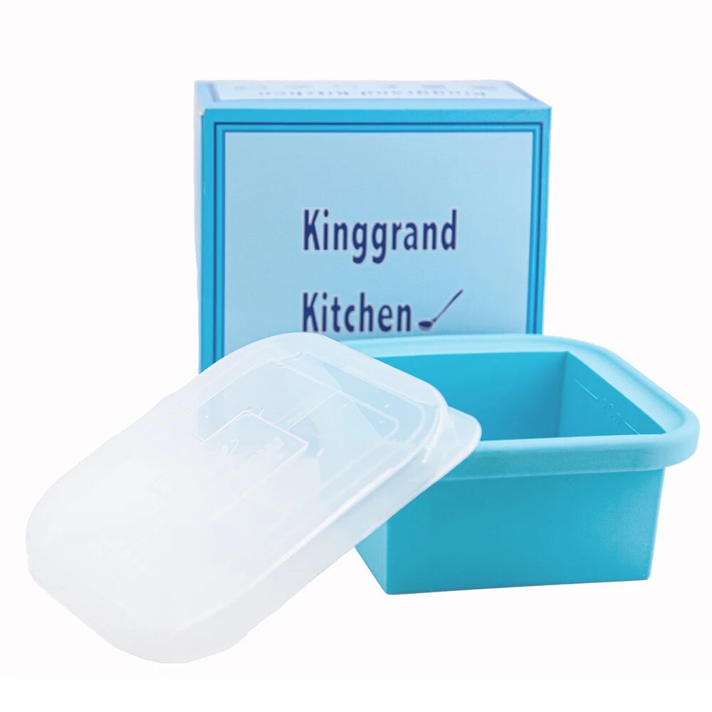 Силиконовые контейнеры для заморозки супов Голубой, 2cup-1 pcs